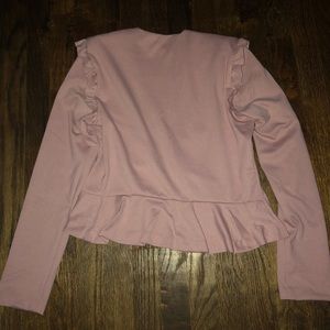 Have | Jackets & Coats | Pale Pink Ruffle Jacket | Poshmark